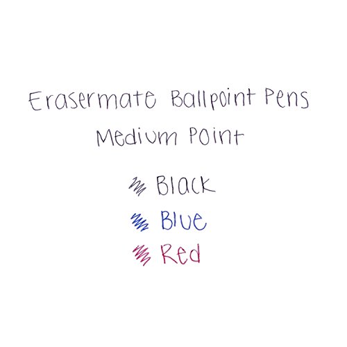 Paper Mate EraserMate Erasable Pen, Medium Point, Blue, Box of - Want ...