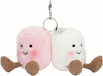 Jellycat Amuseables Pair of Marshmallows Bag Charm, 3.5 inches | Food ...