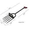 Amazon.com : 5-Tine Heavy Duty Pitch Fork for Gardening - Long Handled ...