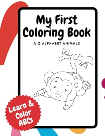 A to Z Animal Alphabet Coloring Book: Fun Animal ABC Coloring Book for ...