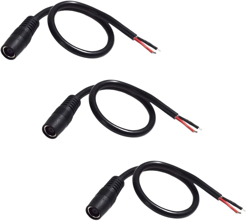 Amazon.com: GINTOOYUN 2 Pack DC7909 Power Pigtails Cable, 12V DC 8mm ...