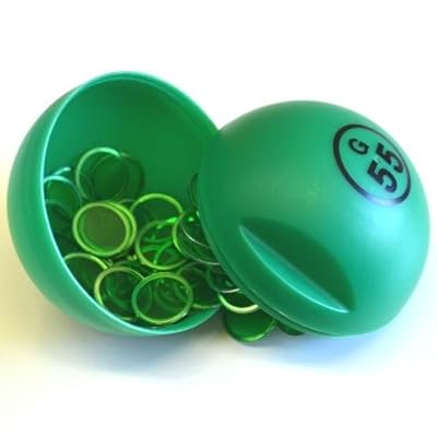 Green Magnetic Bingo Ball With 100 Chips – Easy Pick-Up For Bingo Games ...