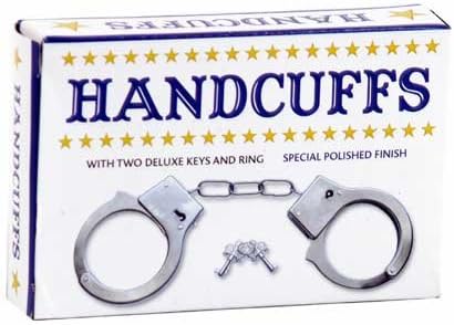 Metal Toy Handcuffs Brilliant Fancy Dress Accessory : Amazon.co.uk: Outlet