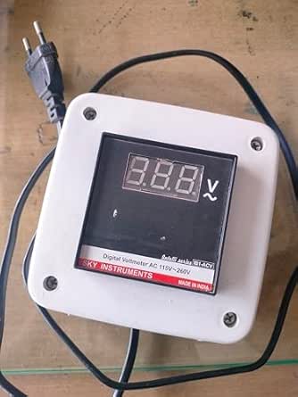 DIGITAL VOLTMETER BOX AC 115V TO 260V WITH PLUG : Amazon.in: Industrial ...