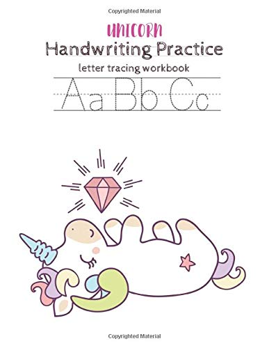 Buy Unicorn Handwriting Practice Letter Tracing Workbook: You Are ...