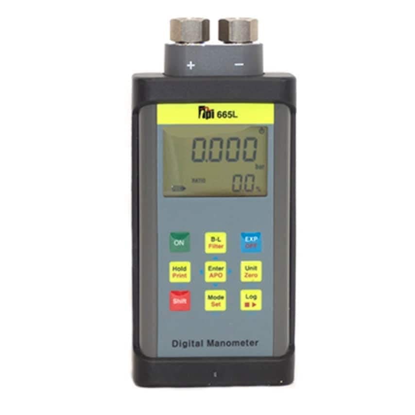TPI 665L Dual Input Differential Liquid Manometer, -100 psi: Amazon.com ...