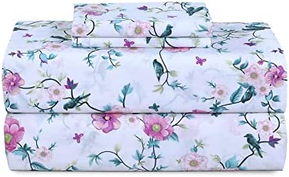 Amazon.com: Pointehaven Bedding 4 Pieces Queen 100% Cotton Percale ...