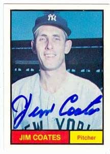 Jim Coates autographed baseball card (New York Yankees) 1961 RGI ...