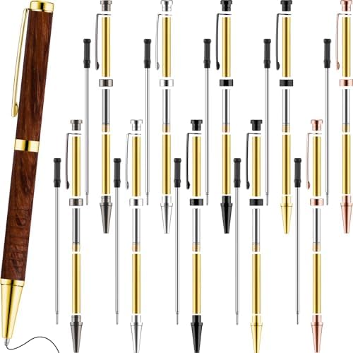 Amazon.com: Colarr 12 Pack Woodturning Pen Kit Twist Ballpoint Pen Kit ...