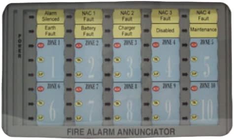 Amazon.com: NOTIFIER N-ANN-LED - Annunciator Module, 10 Input Zones ...