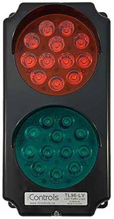 LED Stop and Go Traffic Light, 12-24Vac/dc, Black Body : Amazon.ca ...