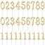 Amazon.com: 28 PCS Number Birthday Candles Silver Number Candles Cake ...