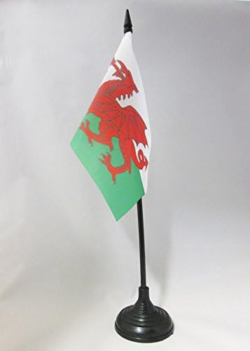AZ FLAG Wales Table Flag 4” x 6” – Welsh Desk Flag 15 x 10 cm – Black ...