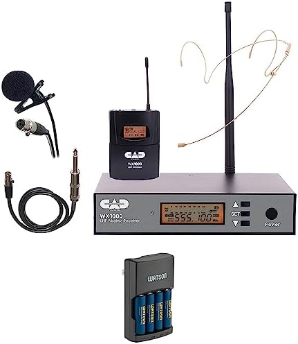 Amazon.com: CAD WX1000BP Wireless Bodypack Mic System with Lav, Headset ...
