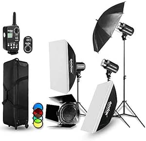 Godox E300 Strobe Studio Flash Light Kit 900W - Photographic Lighting ...