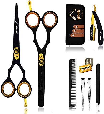 Amazon.com : ONTAKI Hair Cutting Scissors Thinning Shears Kit - 7 ...