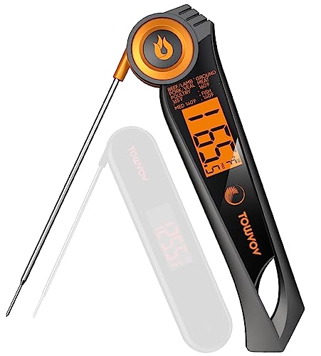 TOWVOV 6.1” Ultra Long Meat Thermometer, Instant Read Digital Meat ...
