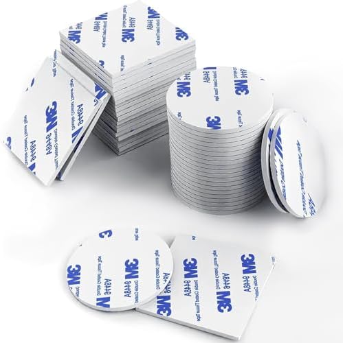 CANOPUS White Double Sided Sticky Pads Heavy Duty, 48PCs (24pcs x 40mm ...