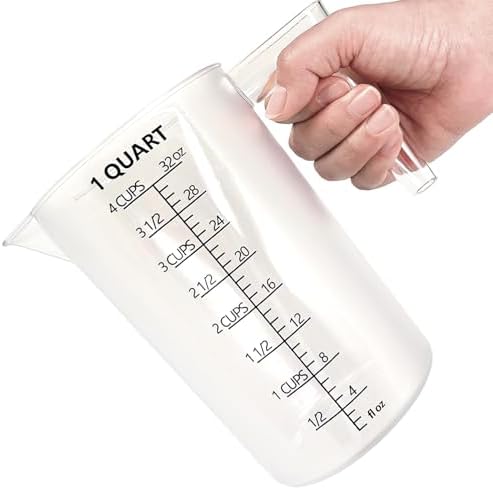 Amazon.com: Plastic Measuring Cup with Handle, Pool Chemical Measuring ...