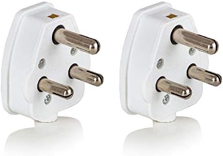 Anchor by Panasonic Plastic 16A 3 Pin Plug Top 240V (6 cm, White, Pack ...