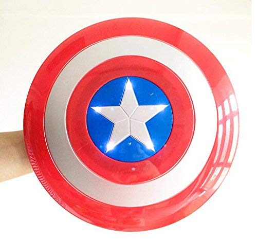 Buy Captain Super Hero Plastic Shield for Kids with Leather Strap for ...