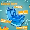 Amazon.com: YOLAY Bento Box for Kids Lunch Box Leak-Proof, 5 ...