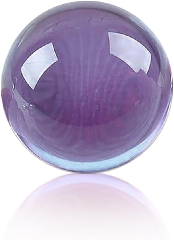 Amazon.com: Acxico 1Pcs 40mm Blue Crystal Glass Healing Ball Quartz ...