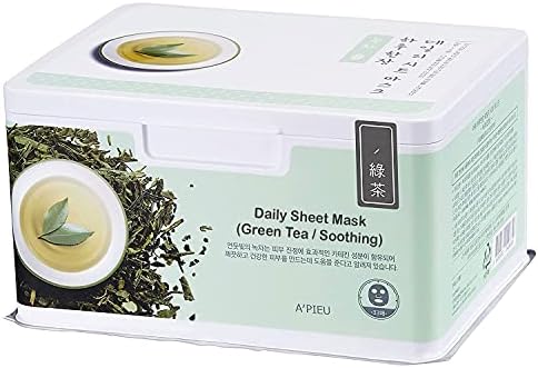 Amazon.com : A'PIEU Daily Sheet Mask (Green Tea/Soothing)- Moisturizing ...