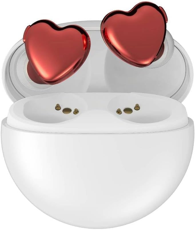 Amazon.com: AVIOT TE-I3 Cute Heart-Shaped Wireless Earbuds for Small ...
