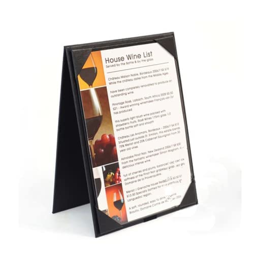 Rudra Exports Leather Menu Sign Display Stand for cafes Bars or ...