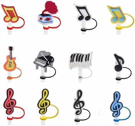 Amazon.com: Music Notes straw Decor, 24-Pack Musical Baby Shower ...