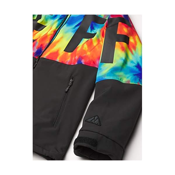 Neff Men's Daily Softshell Snow Snowboard & Ski Jackets, Tie Dye/Black ...