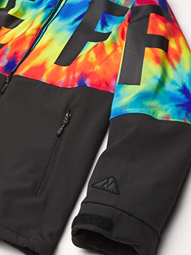 Neff Men's Daily Softshell Snow Snowboard & Ski Jackets, Tie Dye/Black ...