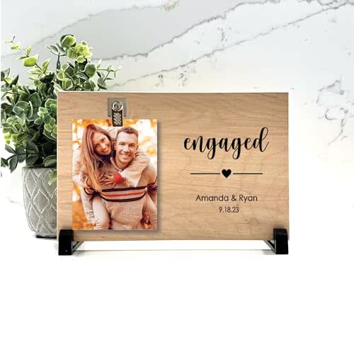 Amazon.com: Engaged 2 - Custom Picture Frame for Engagement ...