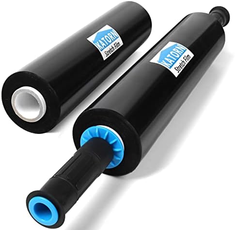 Amazon.com: 【2 Pack】KATORN Stretch Wrap Film with Rolling Handles, 15 ...