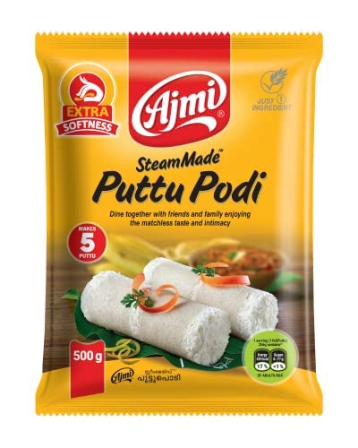 Ajmi White Puttu Podi 1Kg |Rice Powder |Specially Roasted Puttu Powder ...