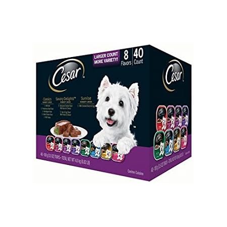 Amazon.com: Cesar Canine Cuisine Wet Dog Food, 8 Flavor Variety Pack ...