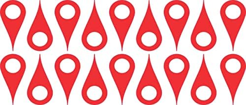 Amazon.com - StickerTalk Red Map Pointer Stickers, 1 inch by 2 inches