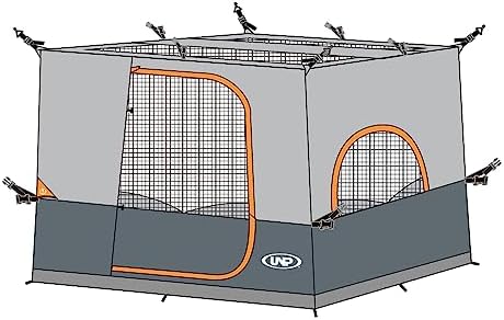 Amazon.com : E-Z UP Camping Cube 6.4, Converts 10' Straight Leg Canopy ...