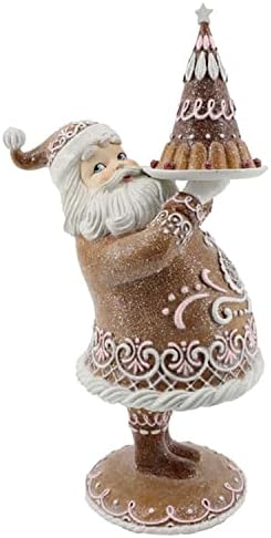 Amazon.com: December Diamonds Gingerbread Santa with Dessert - Fun ...