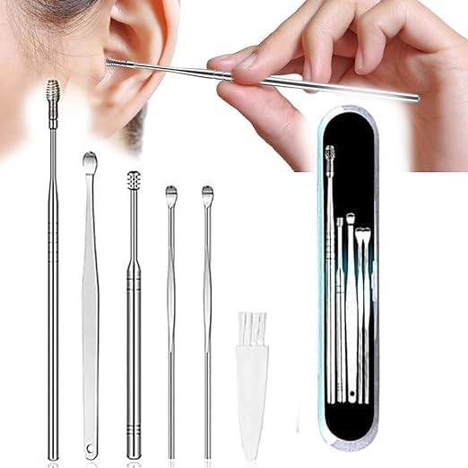Buy Milaan 6in1 Ear Wax Cleaner - Ear Cleaner Tools Set with Storage ...