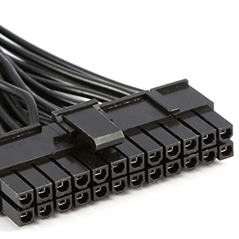 Cable Connector ATX 1x Supply for Mining 24pin PSU Pc Motherboard Dual ...