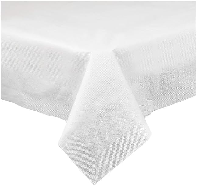 Amazon.com: Vanity Fair Disposable Tablecovers, 3 Ply, 54" x 108", 6 ...