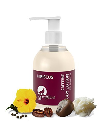 Amazon.com : MCaffeine Hibiscus Caffeine Body Lotion, 150 ml with Shea ...