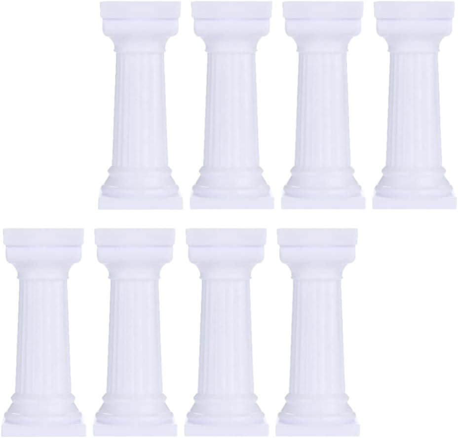 Amazon.com: 8pcs Roman Pillar Cake Stand Small Cake Stand for Wedding ...