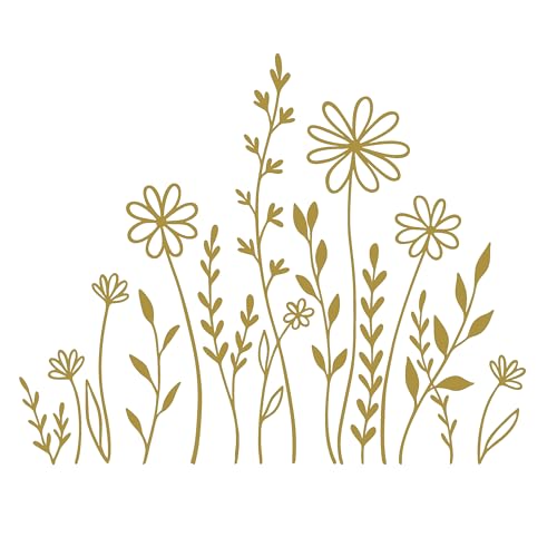 Amazon.com: Wildflowers Car Decal, Wildflower Boho Car Decal, Plant ...