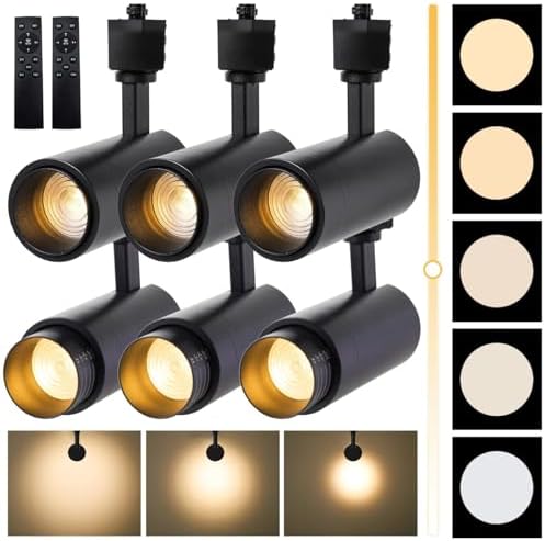 EAGLOD Zoomable 10W Track Light Heads,H Track Lighting Head with Remote ...