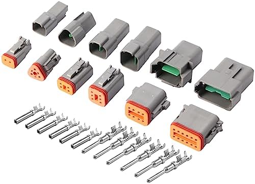 Amazon.com: Amliber 6 Kits DT Connector Kit 2 3 4 6 8 12 Pin Connectors ...