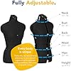 Amazon.com: Adjustoform Sew Simple FG306 Adjustable Dress Form Black S ...