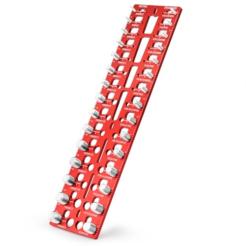 Comfylichi 30 Nut and Bolt Thread Checker, Bolt Size and Thread Gauge ...